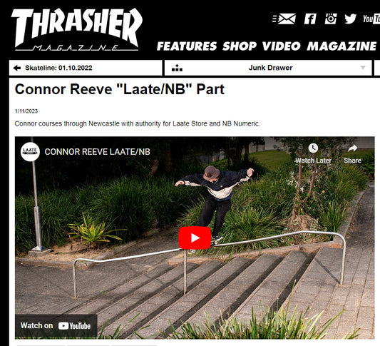 Connor Reeve "Laate/NB" Part – SkateboardStickers.com
